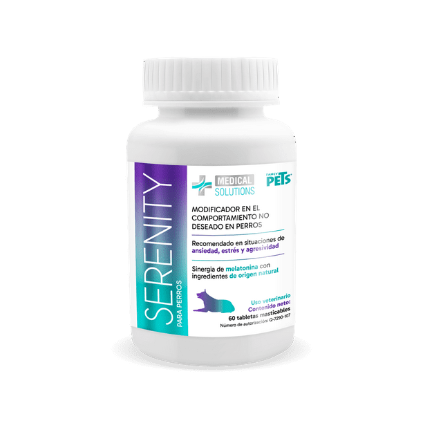 Medical solutions tabletas masticables Serenity para perros 60 pzas ...