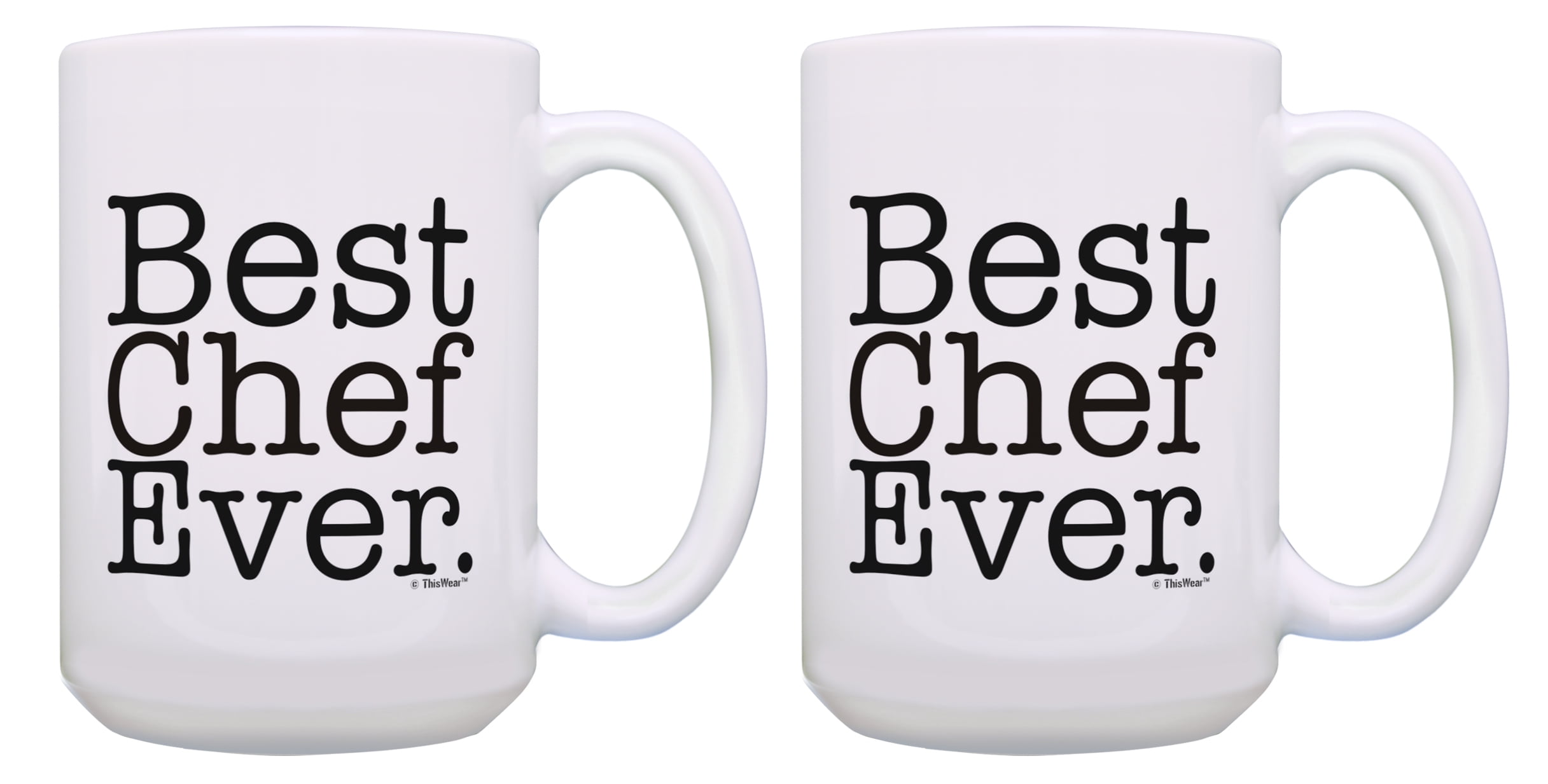 ThisWear Best Chefs Gifts Best Chef Ever Chef Mug Set Chef Presents 2 ...