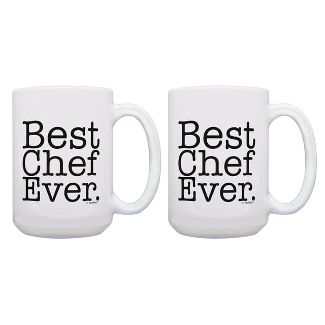 ThisWear Best Chefs Gifts Best Chef Ever Chef Mug Set Chef Presents 2 ...