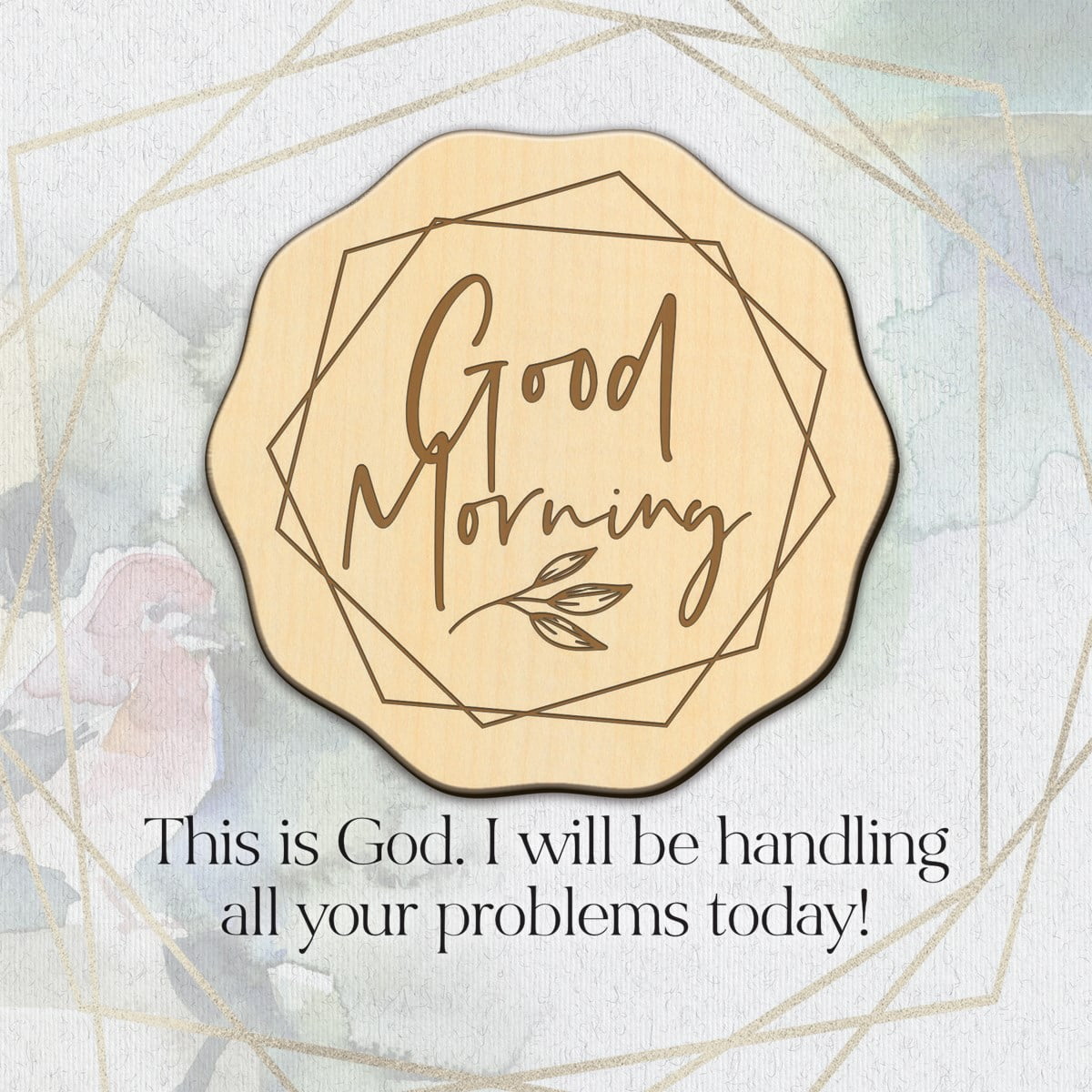 DEXSA Good Morning Meadow Wood Plaque 6 inches x 6 inches - Walmart.com