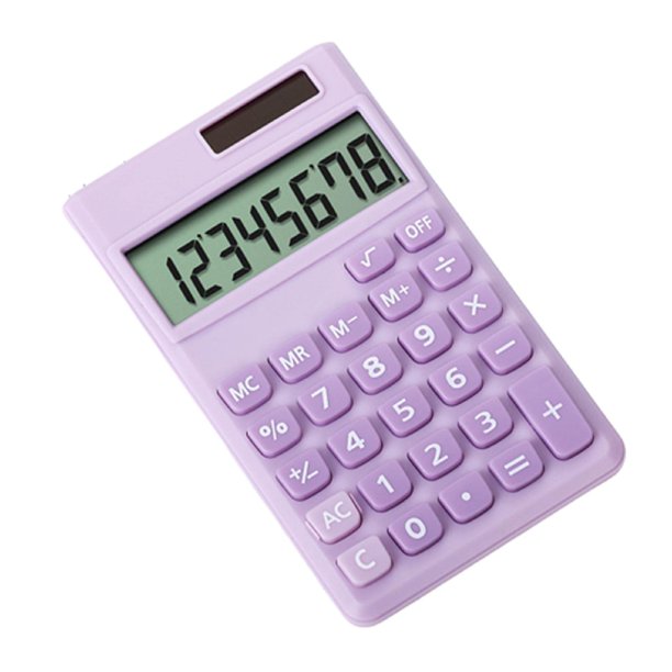 Mini calculadoras, calculadora de bolsillo de 8 dígitos con batería ...