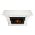 Real Flame Silverton Electric Fireplace, White, 4780 BTUs, 1000 sq ft ...