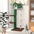 60 Inch Modern Multi - Level Cat Tree with Sisal Scching Posts, Condo ...