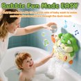 Lehoo Castle Baby Dinosaur Bath Toys, Bubble Machine, Bathtub Toy with ...