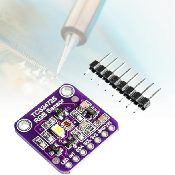 Módulo de sensor detector de color RGB TCS34725 Sensor de color IIC RGB ...