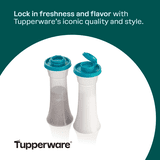 Tupperware 5.7 oz Hourglass Plastic Salt and Pepper Shaker Set ...