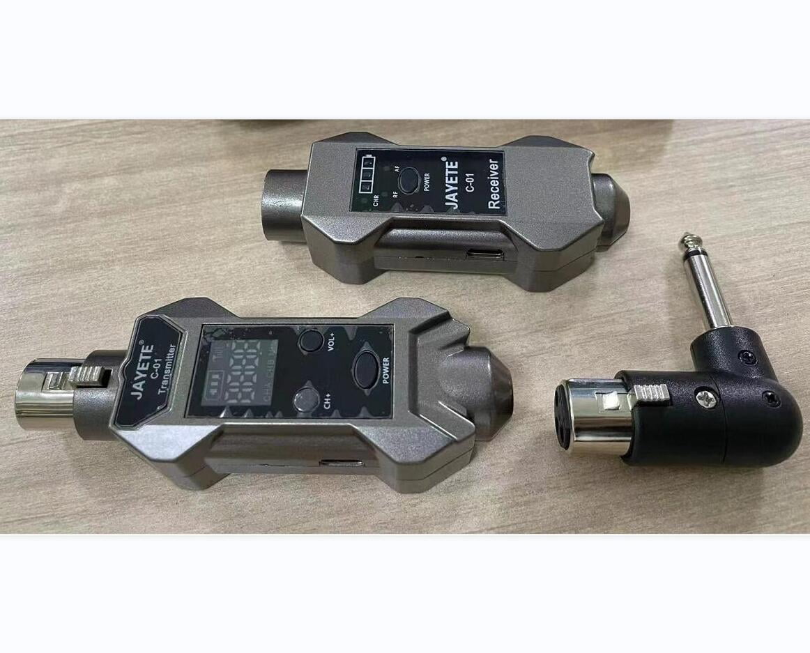 Dynamic Microphone Converter Wireless System Xlr Transmitter Receiver 6 ...