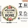 Welcome Home aluminium Wall Art, 8x8 Inches, Perfect for Living Room ...