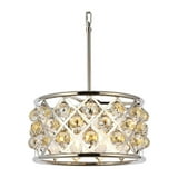 1214 Madison Collection Pendant Lamp D:16in H:9in Lt:4 Polished Nickel ...