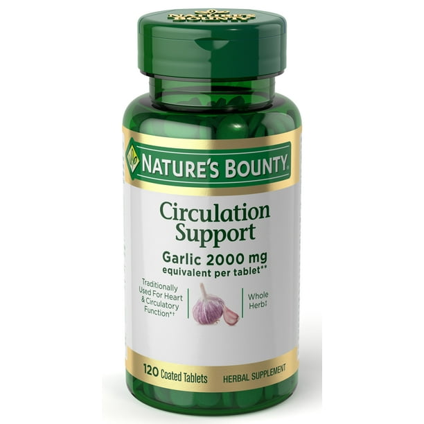 Nature's Bounty Garlic 2000 Mg, Tablets, 120 Ct - Walmart.com