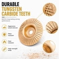 3PCS Wood Grinding Disc Set for Angle Grinder - Flat Curve Inclined ...