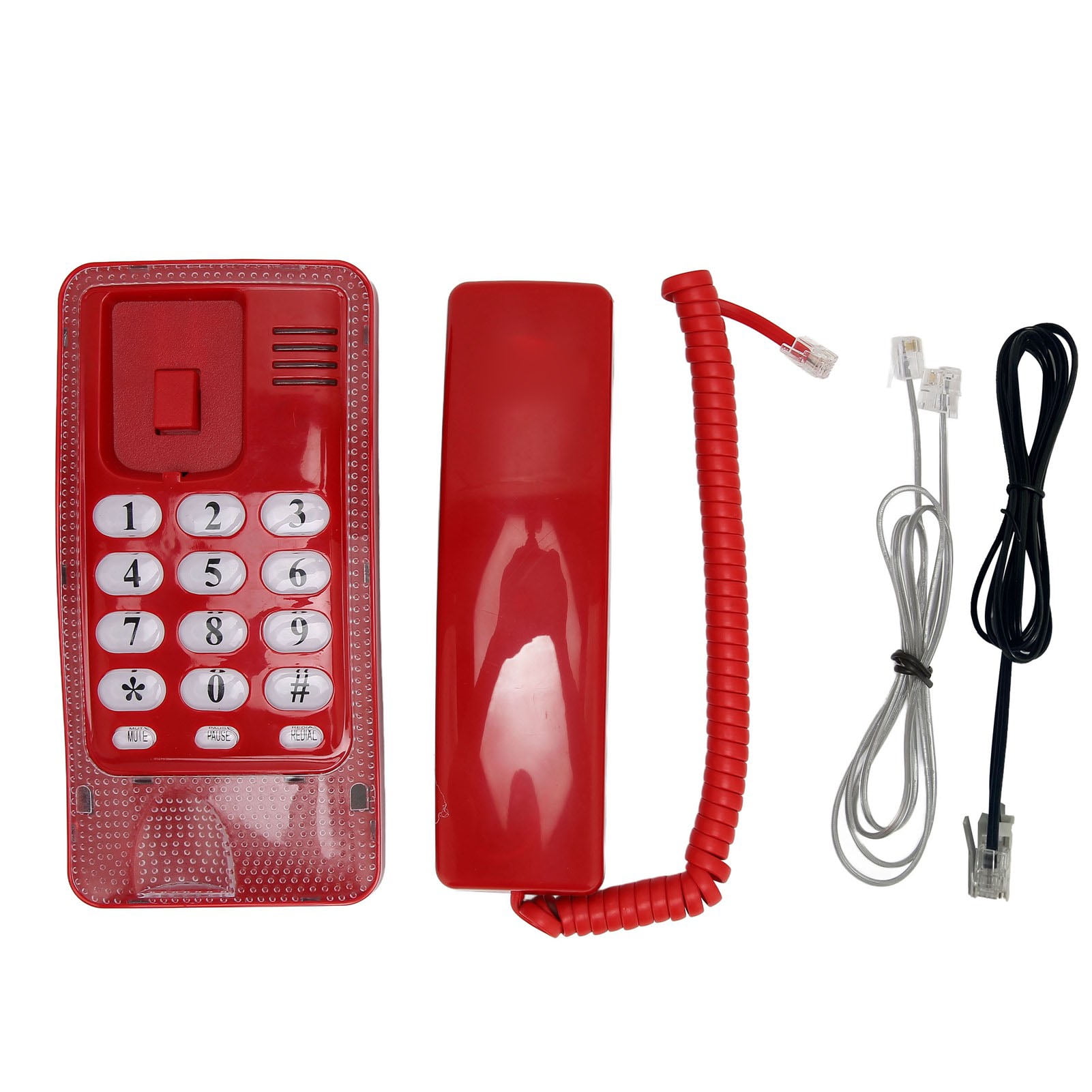 Wall Mounted Wired Telephone, Dustproof Retro Wall Phone Waterproof ABS ...