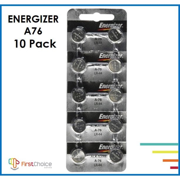 10 Fresh Genuine Energizer Lr44 A76 357 1.5v Alkaline Coin Cell Button ...