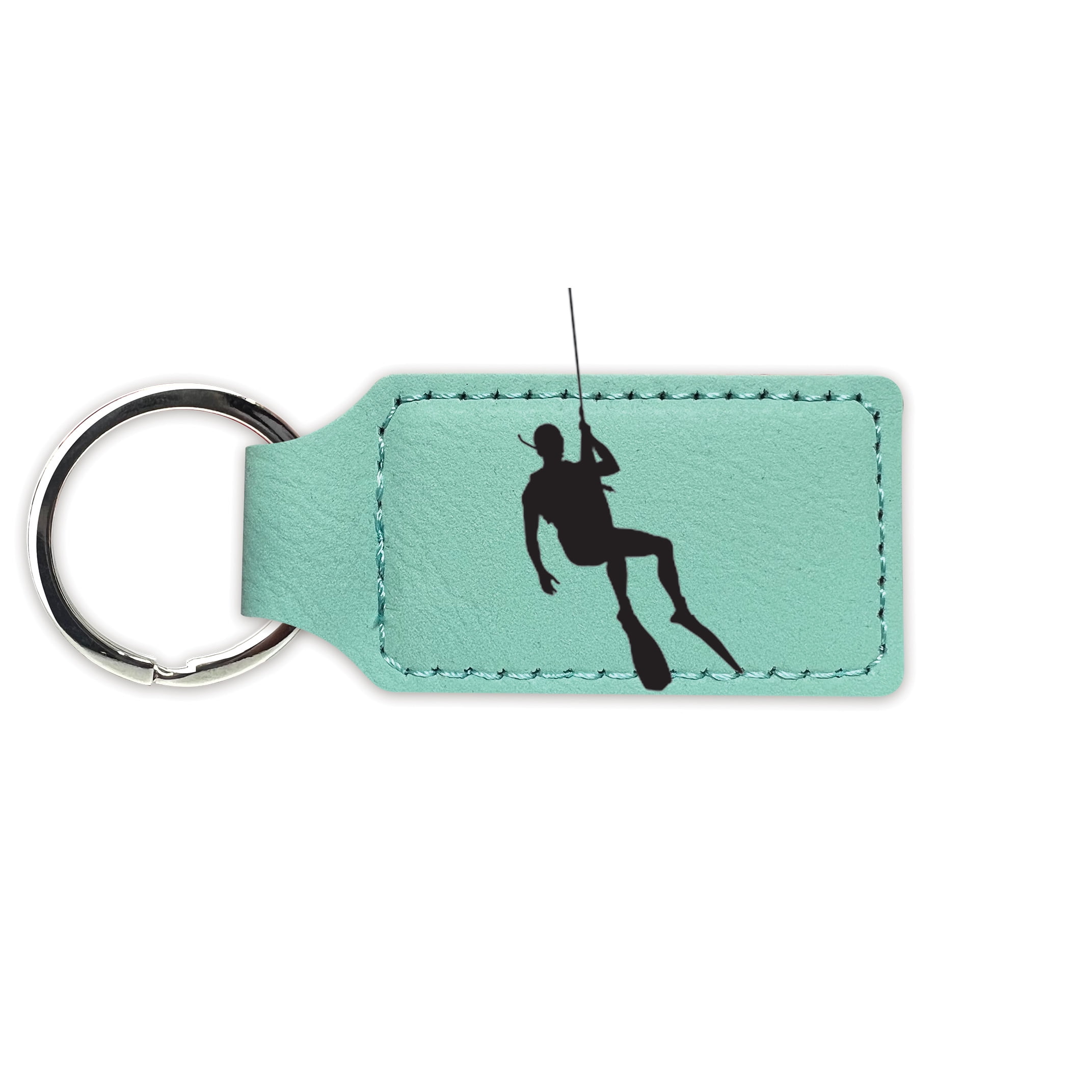 Rescue Swimmer Keychain Leatherette Rectangle - Laser Engraved - Many ...