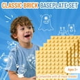 Strictly Briks Classic Building Brick Baseplates, Sand, 20 Pieces, 8x8 ...