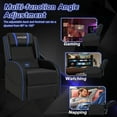 Homall Gaming Recliner Chair with Massage - PU Leather, Adjustable ...