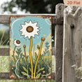 1pc Metal Wall Art, 8x12 Inches, Whimsical Vintage Field Flowers ...