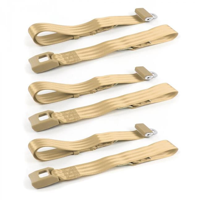 Tan Lap Bench Seat Belt Kit for 1958-1967 VW Type 1 Standard 2 Point ...