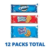 Nabisco Variety Pack - OREO, Nutter Butter, CHIPS AHOY! - 12 Snack ...