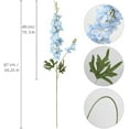 6PCS Blue Delphinium Artificial Flowers 33" Larkspur Silk Flowers for ...