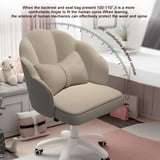 HDHNBA Home Office Desk Butterfly Chair with Mid-Back Upholstered ...