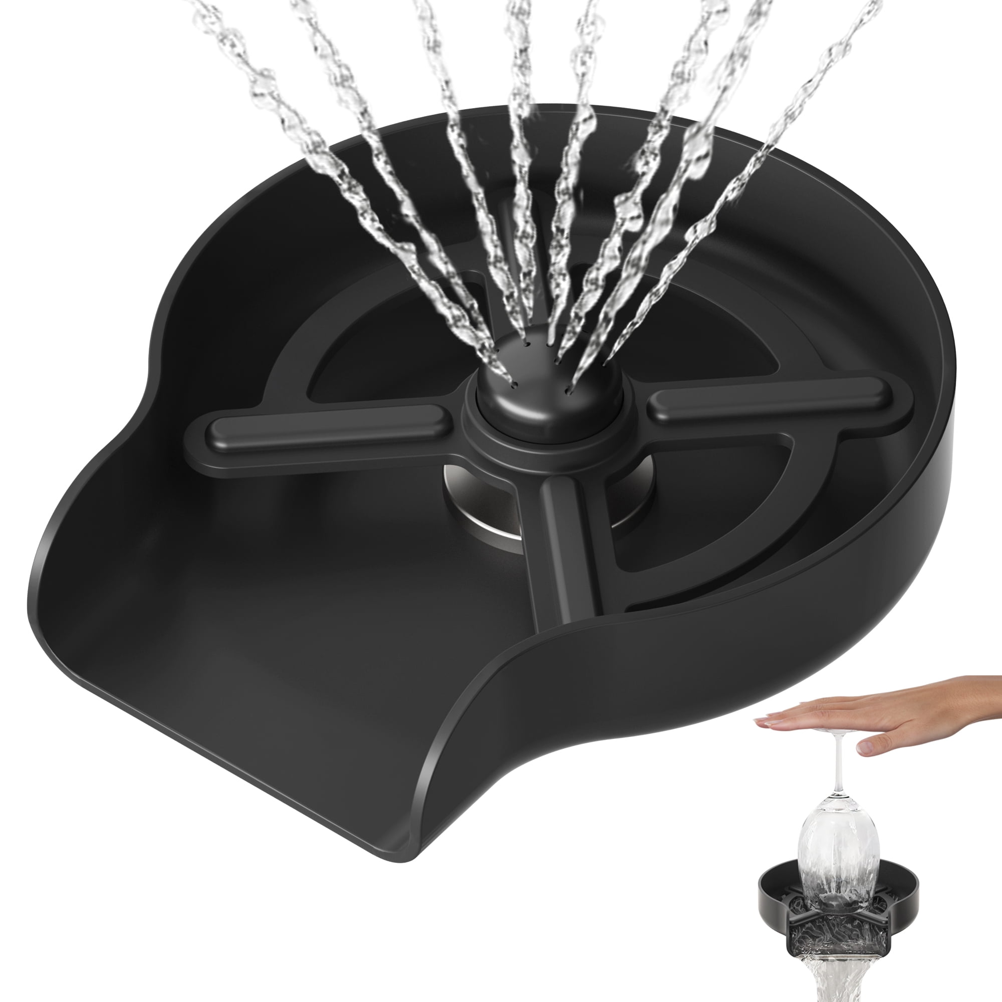 TORVA Glass Rinser SUS304 Stainless Steel Cup Washer Heavy Duty 10 ...