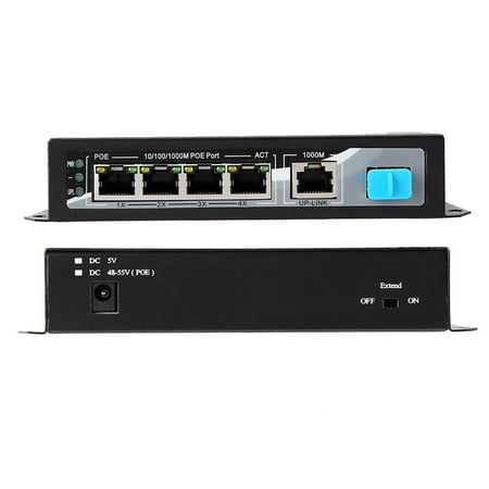 4-Port Gigabit Metal Case 10/100/1000Mbps Ethernet Optical Converter 4 ...