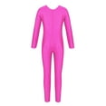 inlzdz Girls Long Sleeve Leotard Catsuit Full Body Unitard Dancewear ...