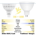 XUERUI-MR16 50W Led Bulbs Replacement,5W MR16 GU5.3 Bi Pin 4000K ...