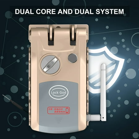 Invisible Smart Door Lock Remote Control BT Automatic-selflock Magnetic ...