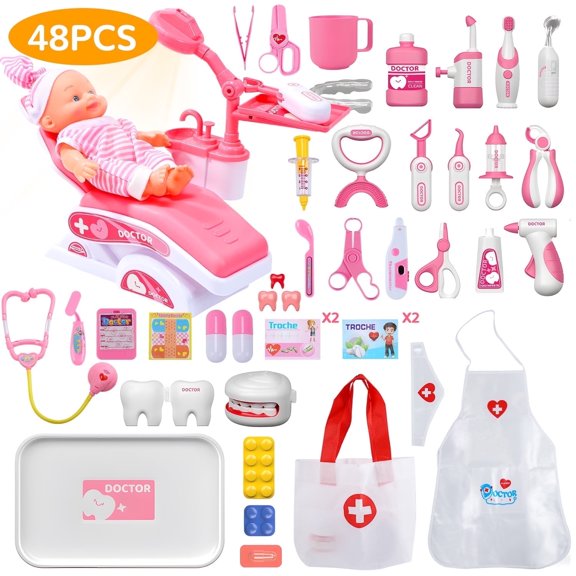 Doctor Kit for Kids with Realistic Light & Sound Effects, Pretend ...