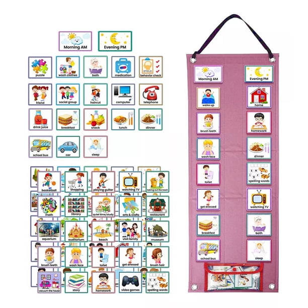 Horario Visual Para Niños Tabla De Rutina De Tareas Diarias | Bodega ...