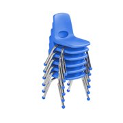 ECR4Kids School Stack Chair Chrome Legs, Multiple Sizes/Colors/Types ...
