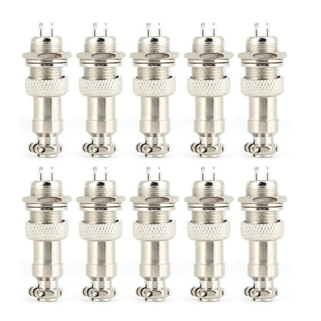 Aviation Connector 2-core Aviation Plug 10pcs Aviation Socket Plug GX12 ...