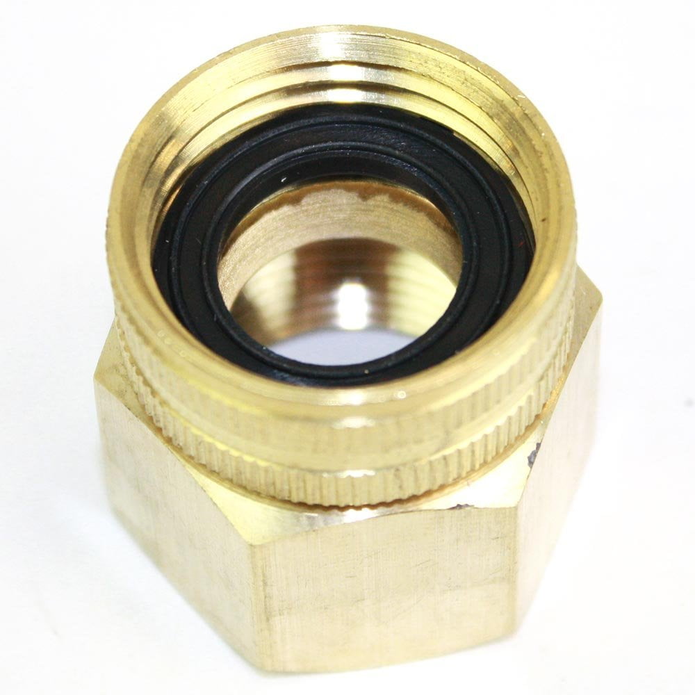FGF012S 3 4 GHT Female X 3 4 Female NPT Water Hose Fitting Swivel