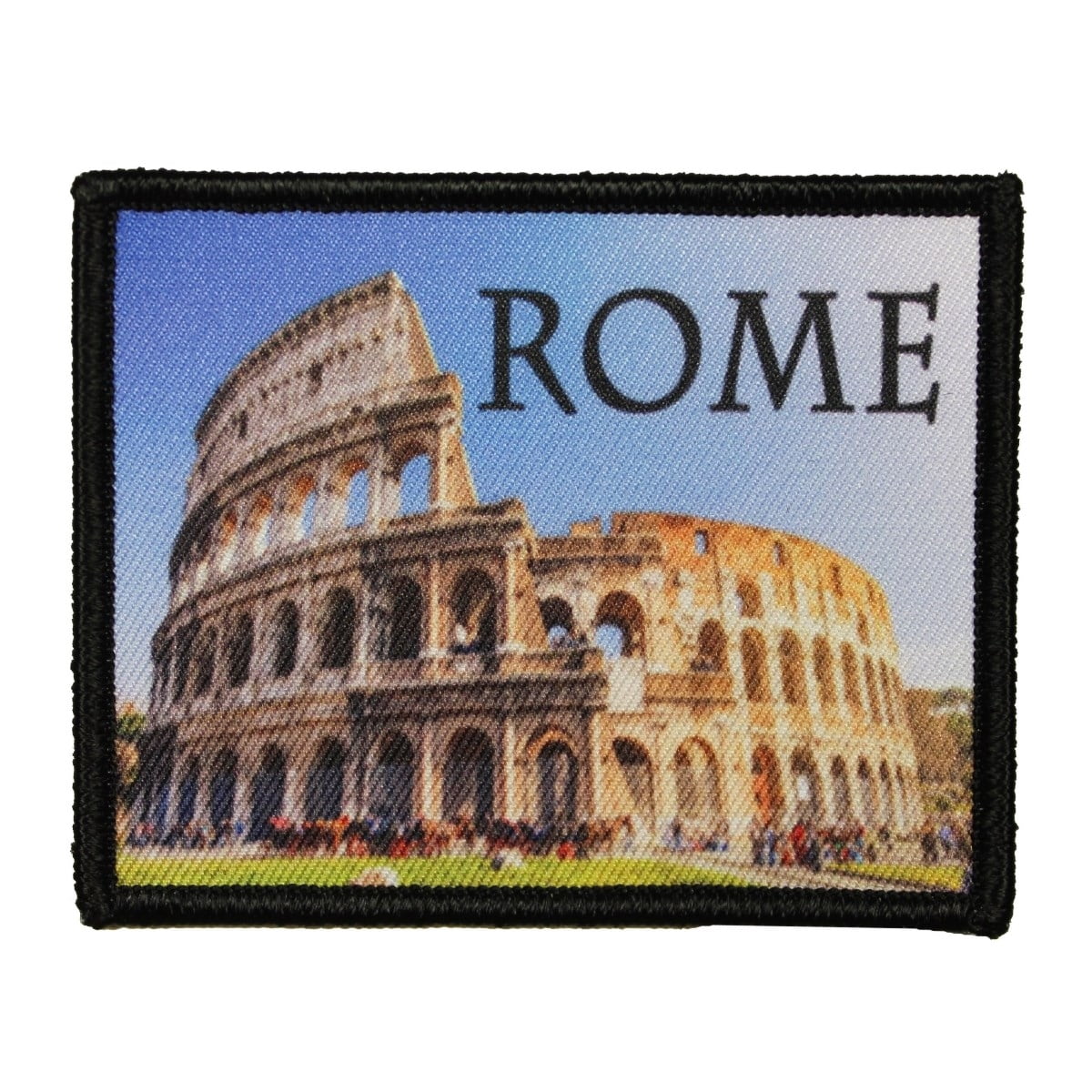 Rome Colosseum Patch Travel Badge Amphitheatre Dye Sublimation Iron On ...