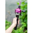 Zebco 202 Spincast Reel and Fishing Rod Combo, Tackle Included, Pink ...