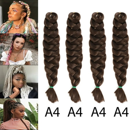 Four Piece Braiding Hair Set, Jumbo Braiding Hair Extensions, Braiding ...