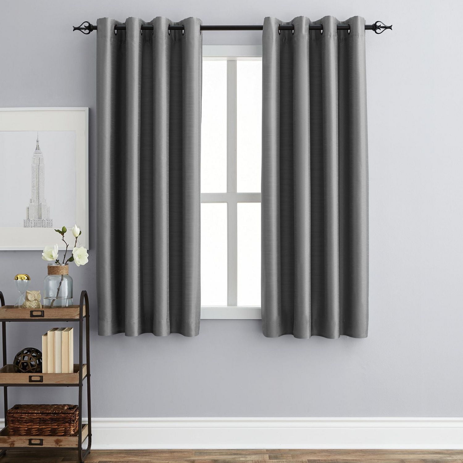 Click here for Hometrends Faux Silk Grommet Room Darkening Window... prices