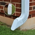 Type B 2 in. x 3 in. White Plastic Downspout Extension - Walmart.com