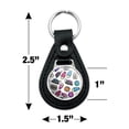 Black Leather Cat Toys Mouse Fish Catnip Pattern Keychain - Walmart.com