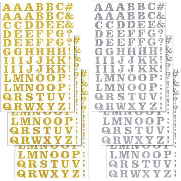 516 Pieces Iron-on Letters 0.75 Inch Tall Heat Transfer Letters PU ...