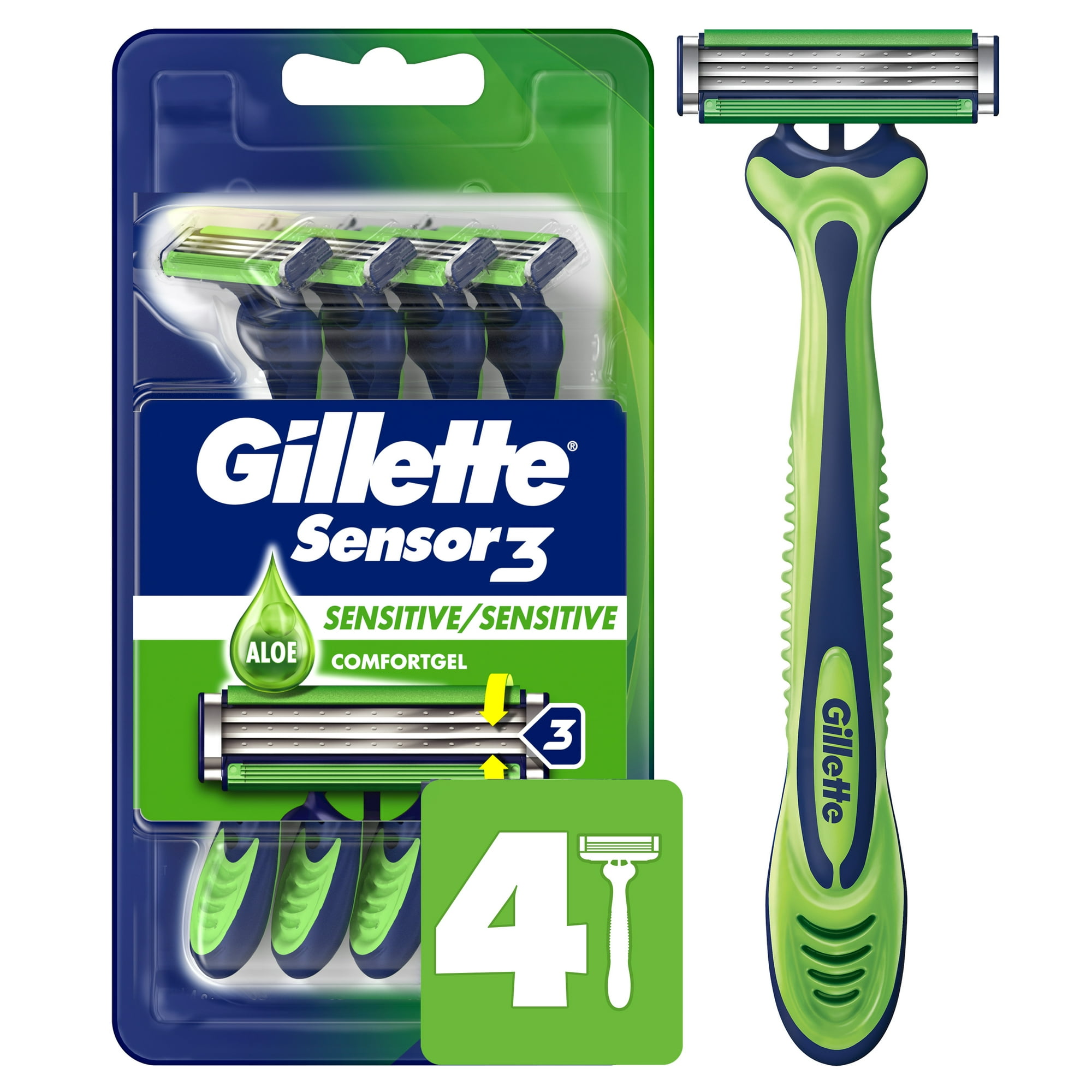 Click here for Gillette Sensor3 Sensitive Mens Disposable Razor... prices