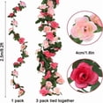 2Pcs 45-head simulated rose vine, suitable for indoor and outdoor ...