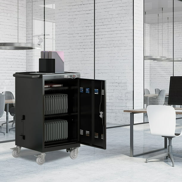 32-Bay Laptop Charging Cart, Mobile iPads Charging Cart for Under 17 ...