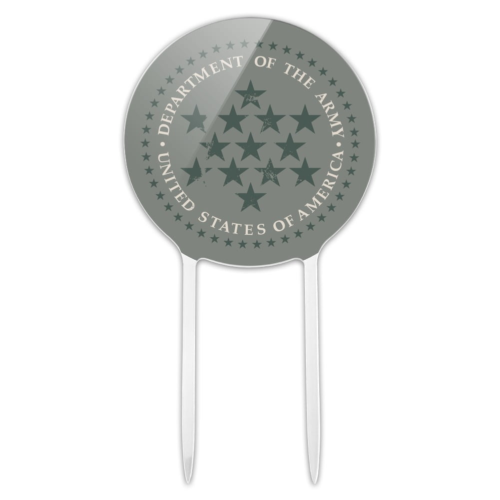 Acrylic U.S. Army Department of the US Army Logo Cake Topper Party ...