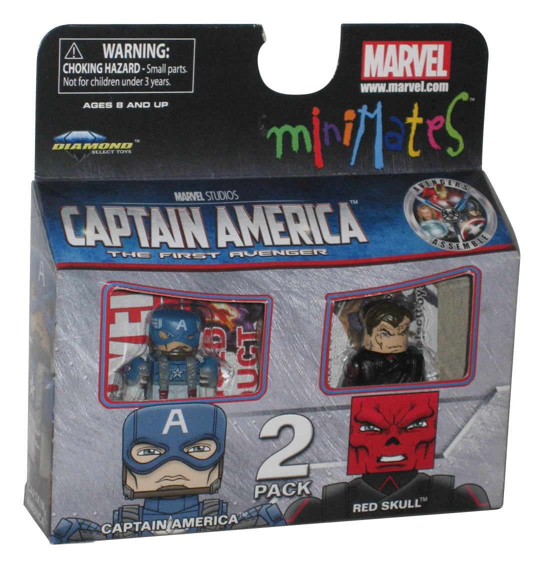 Marvel Comics Captain America & Red Skull Minimates Figure Set ...