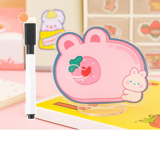 Acrylic Dry Erase Board Cute Acrylic Message Board Erasable Reusable ...