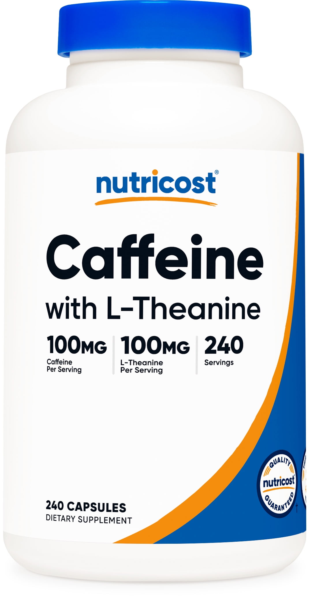 Nutricost Caffeine with L-Theanine Supplement, 100mg of Each, 240 ...