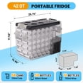 Towallmark 12 Volt Car Refrigerator 42 Quart Portable Fridge Freezer ...